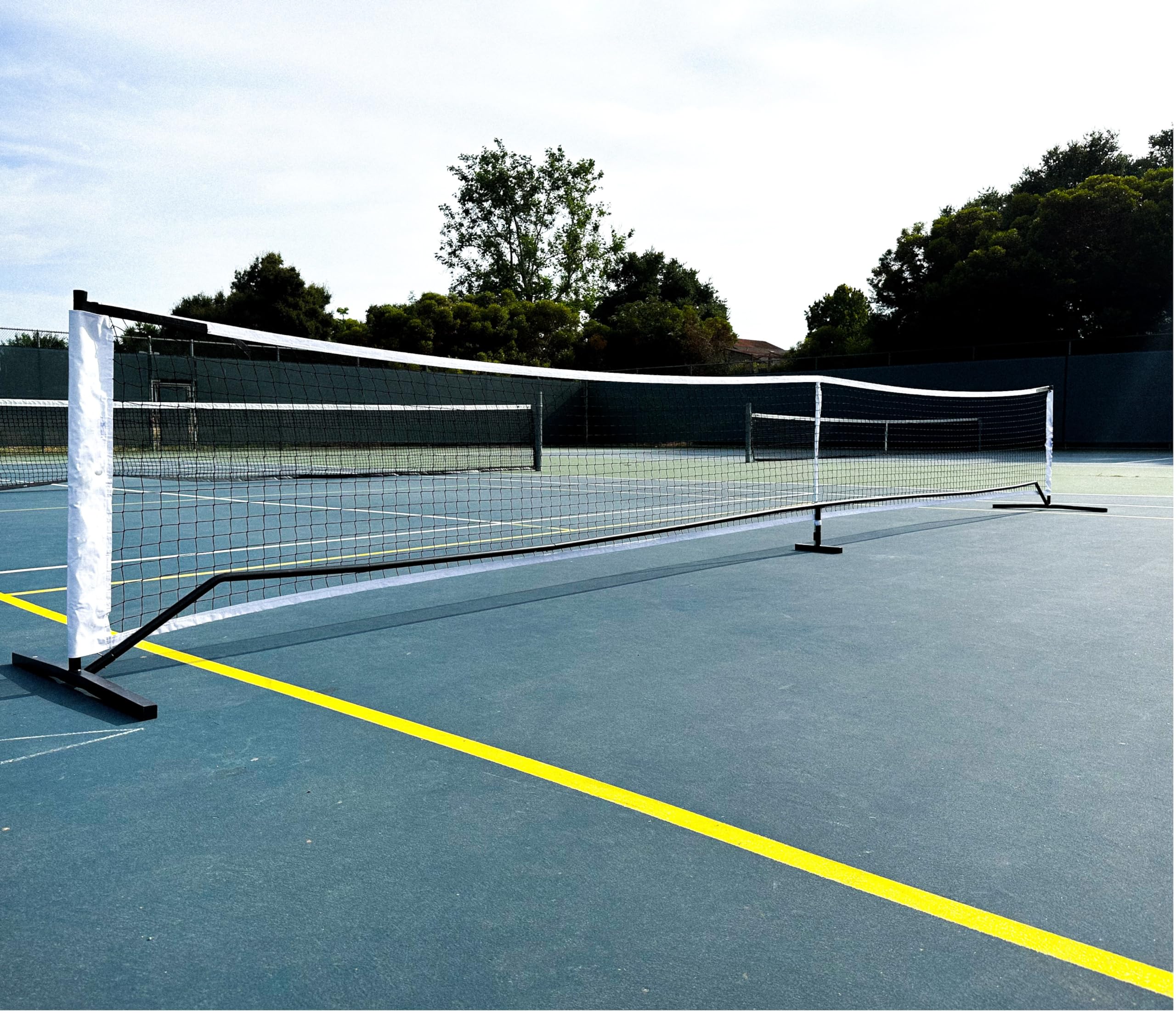 ZENY Portable Pickleball Net Set System with Metal Frame and 22FT Regulation Size Pickball Net with Carry Bag for Backyard, Driveways, Outdoor Game