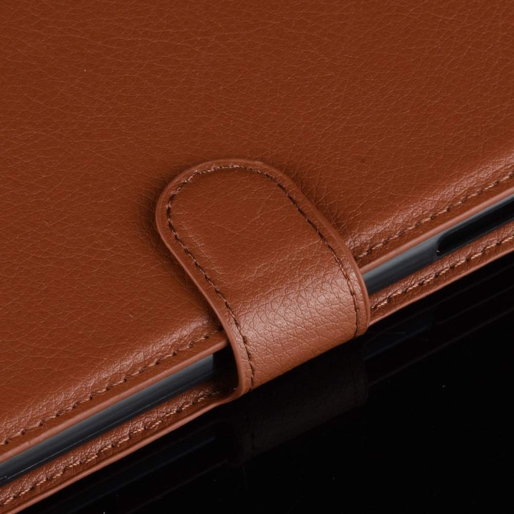 Oppo case for Oppo RENO2 Litchi Texture Horizontal Flip Leather Case with Wallet & Holder & Card Slots(Black) (Color : Red)