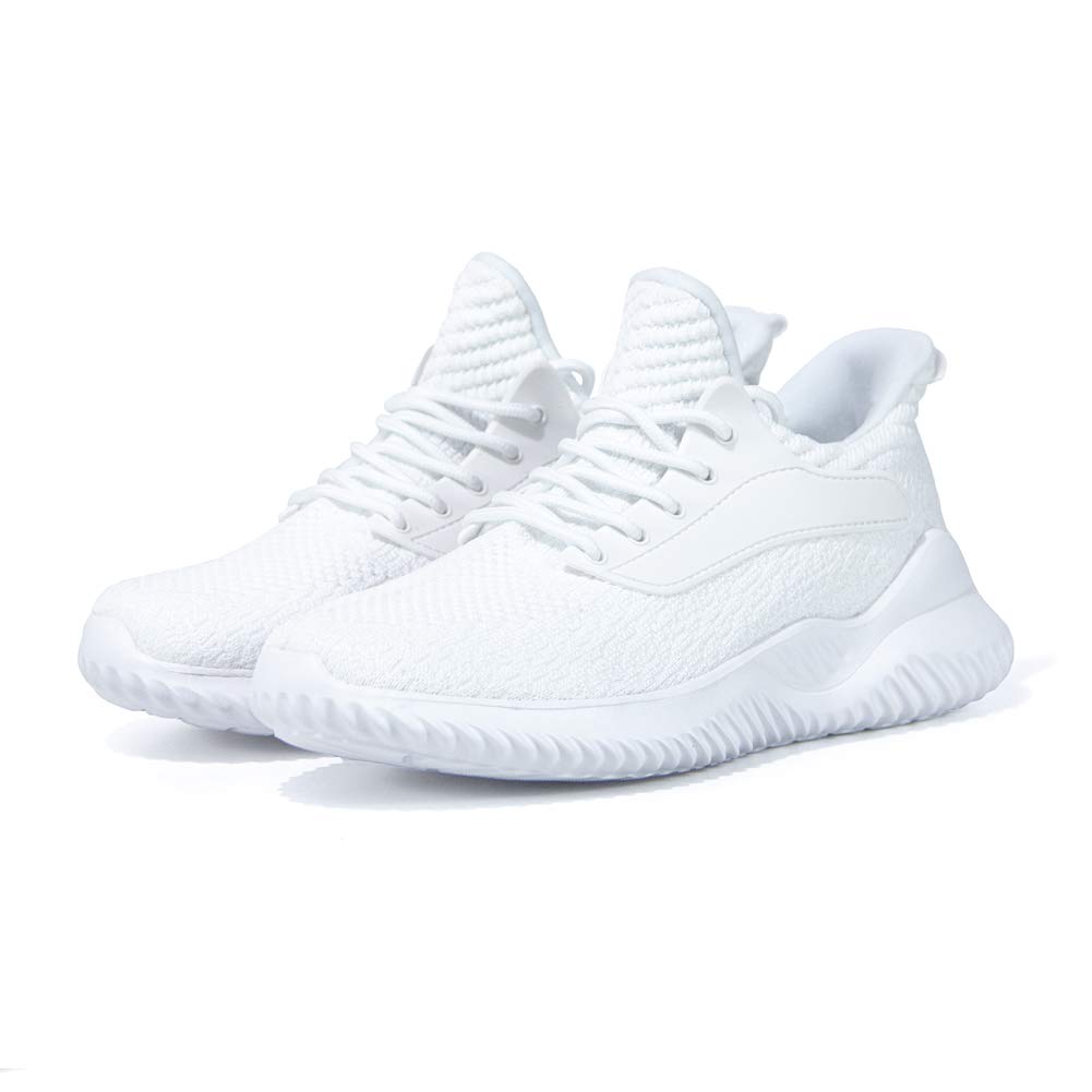 Akk White Sneakers for Women Walking Shoes Comfortable Lightweight Womens Work Casual Tennis Shoes for Gym 9 US White