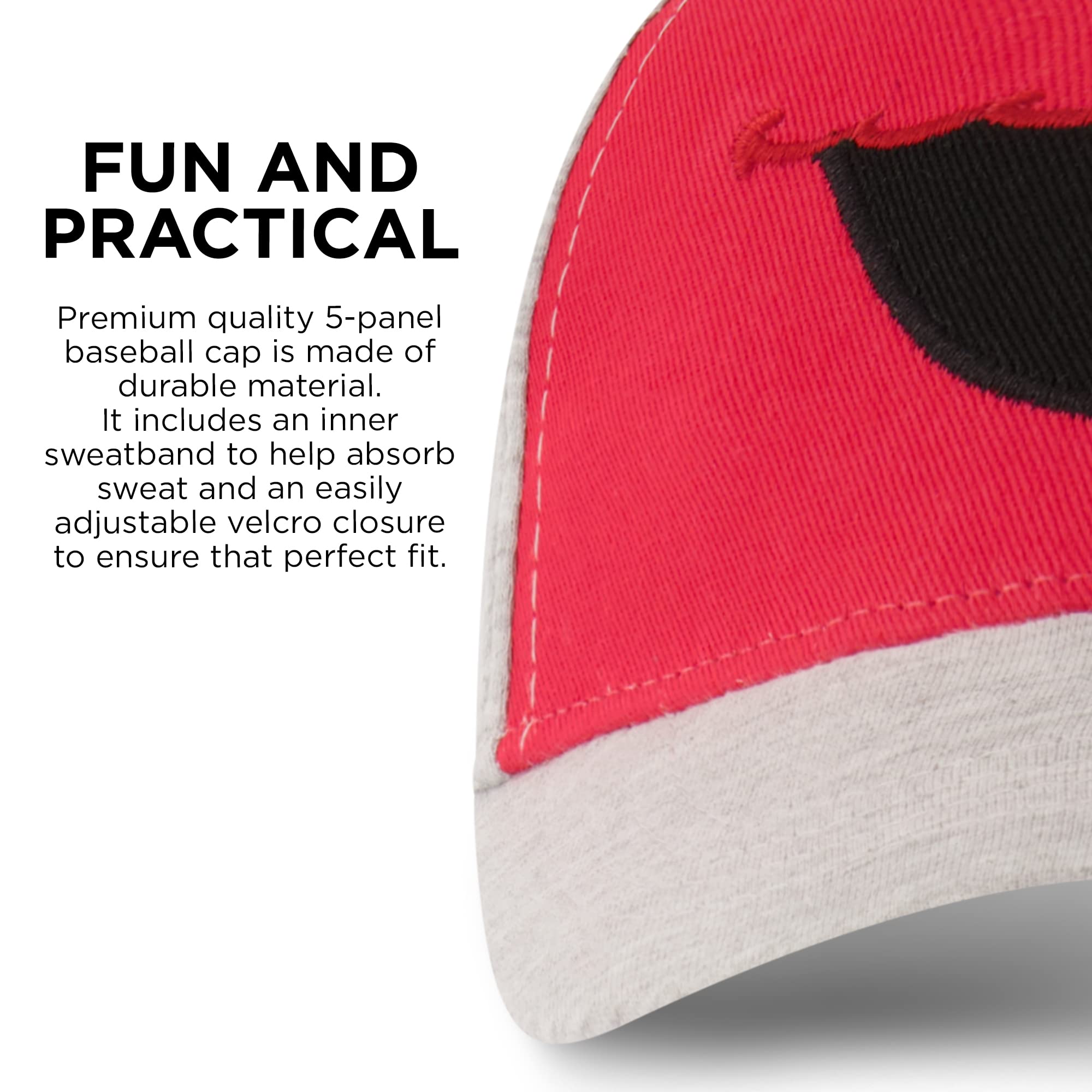 Sesame Street Boys Baseball Hat, Elmo, Abby Cadabby & Bart Simpson Adjustable Cap For Toddler Ages 2-4 Or Kids Ages 4-7