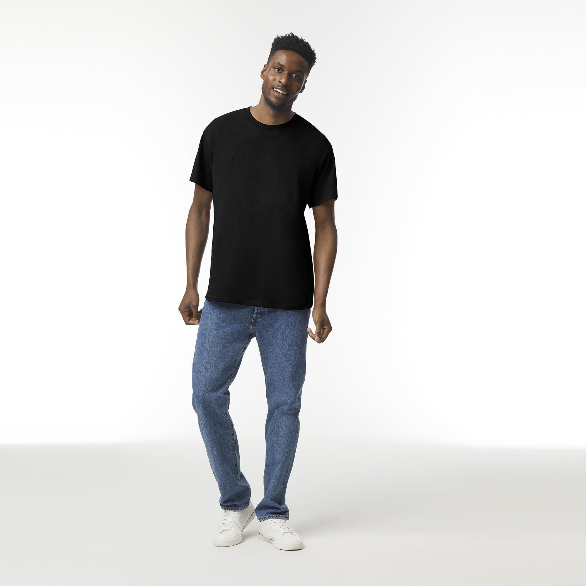 Gildan Heavy Cotton T-Shirt G5000, Black (10-Pack), Medium