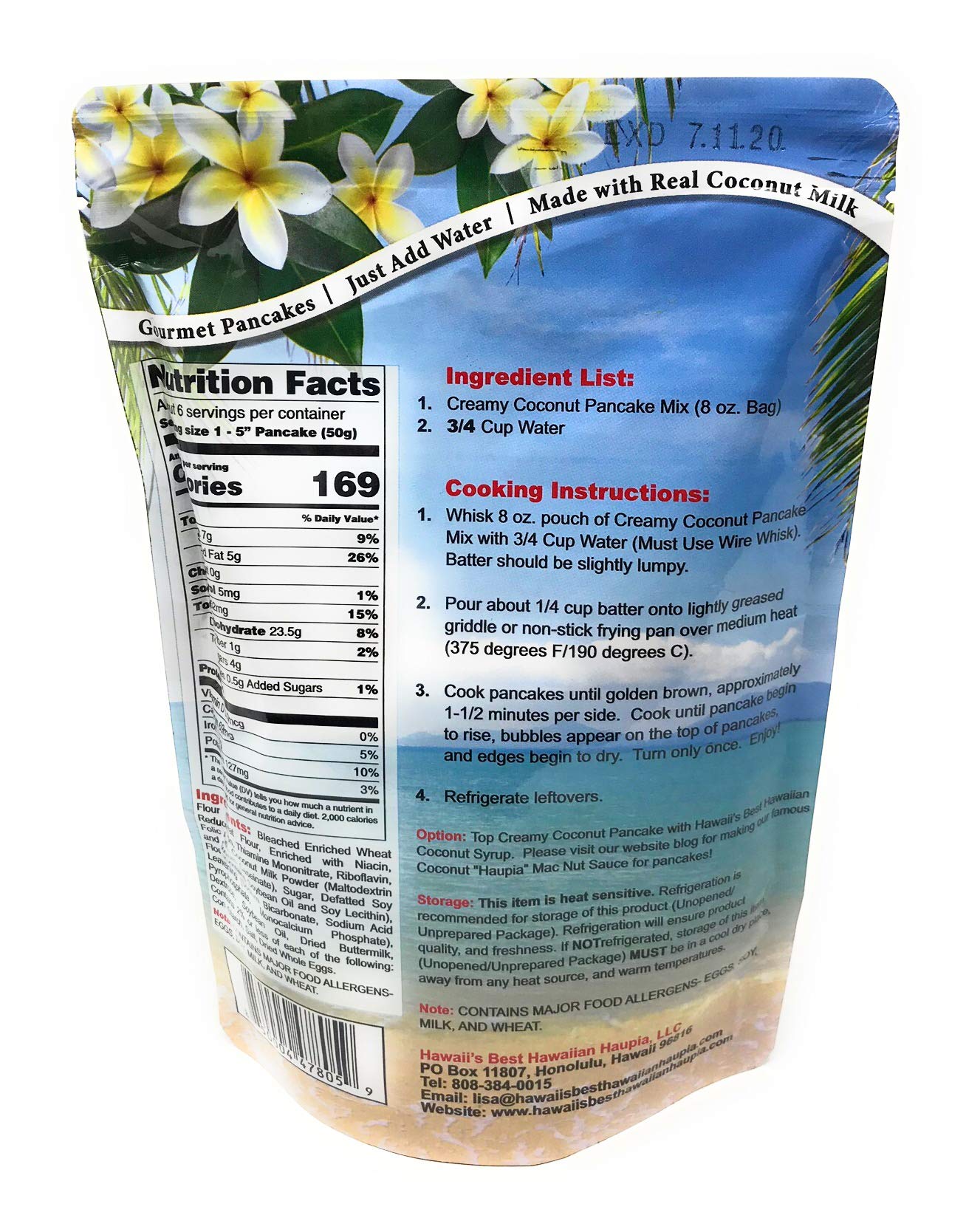 Hawaii's Best Hawaiian Creamy Coconut Pancake Mix