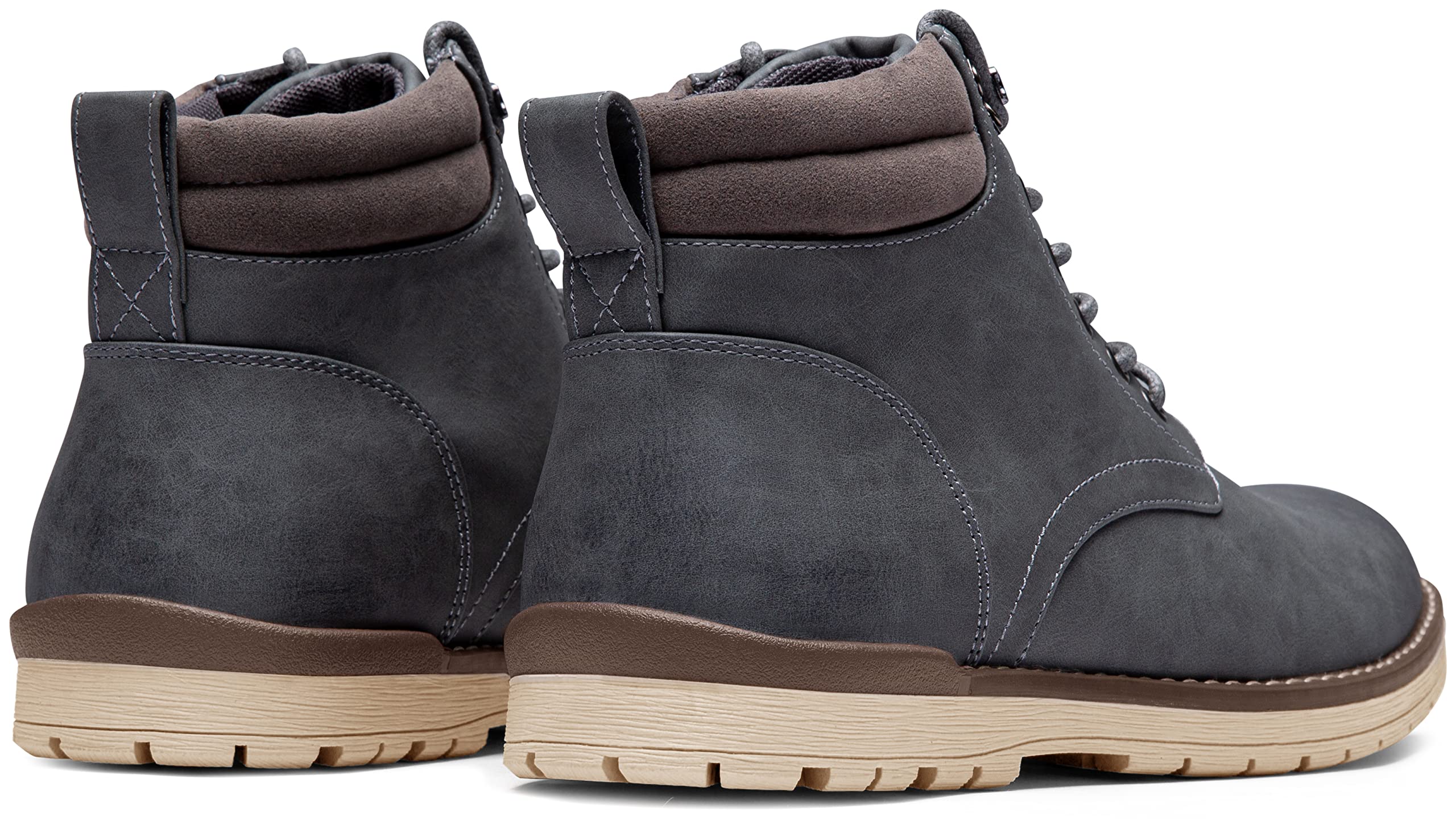 Vostey Men's Hiking Boots Waterproof Casual Chukka Boots for Men(BMY670B Grey 9)