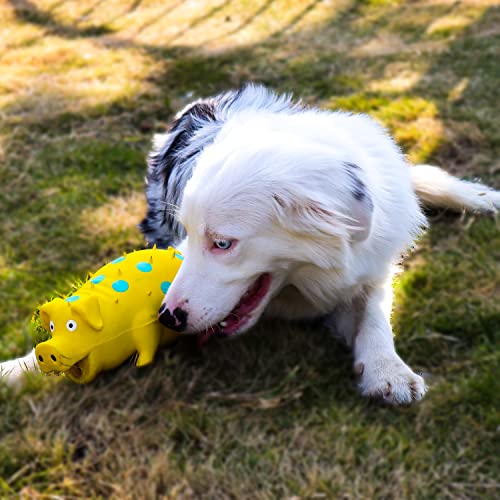 VIMIGOO Latex Grunting Pig Dog Toy, 8'', Environmentally Friendly, Healthy Chew Toy for Small, Medium, Large Dogs