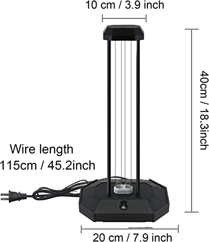 BAIMNOCM Germicidal UVC Lamp Light 38W UV Light sanitizer Ozone Disinfection lamp with Remote Control Timer for Car/Household/Pet Area