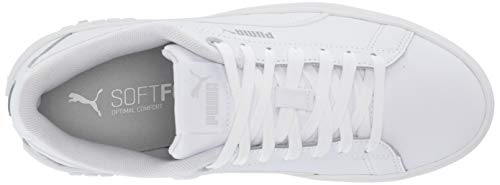 PUMA Women's Smash Platform V2 Sneaker, White White, 10