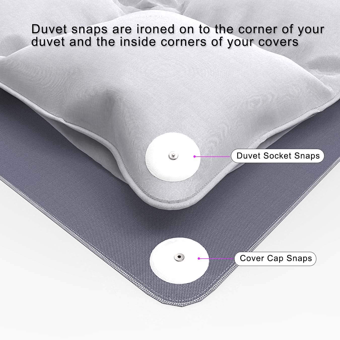 Duvet Cover Snaps Metal 16 Pcs