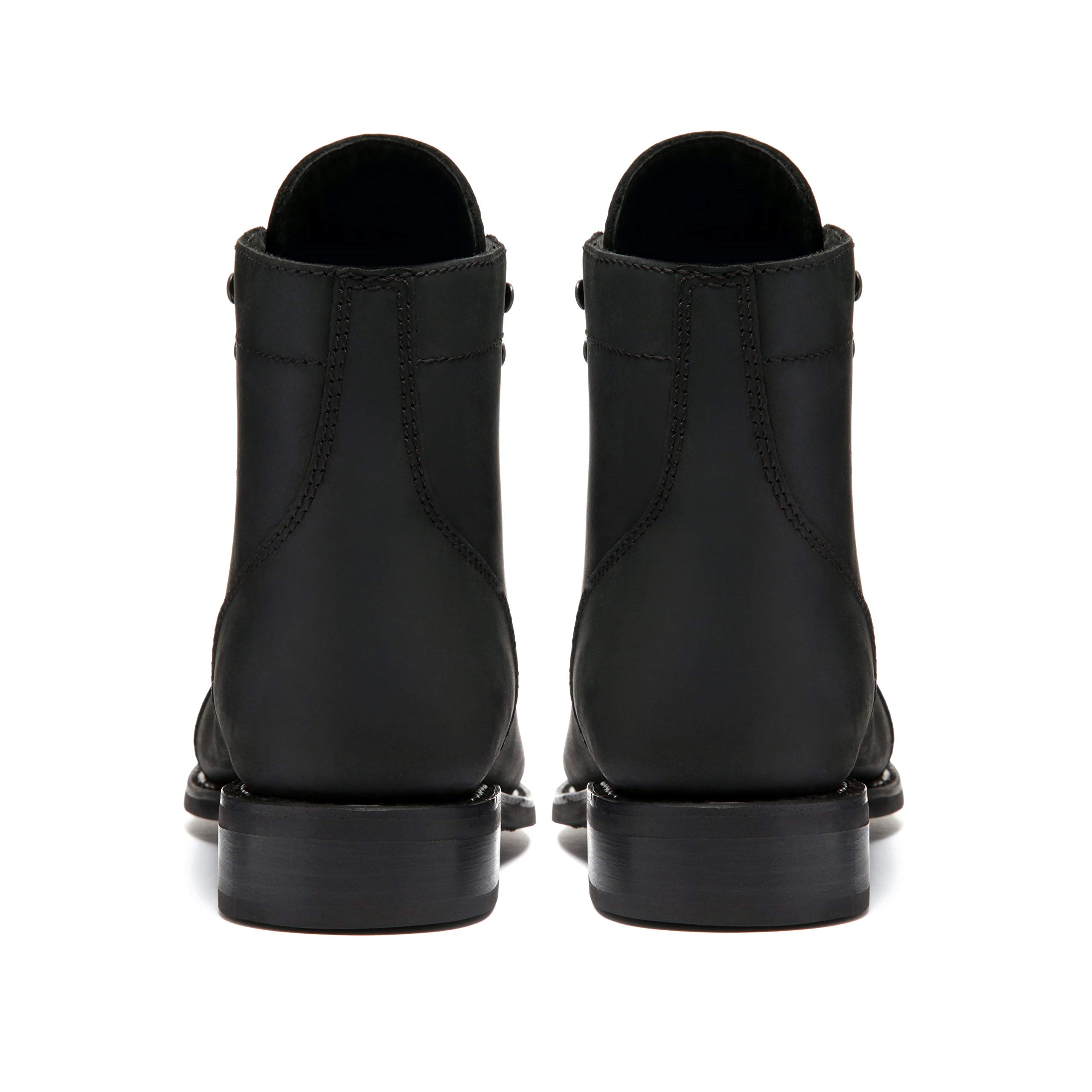 Thursday Boot Company Men's Captain Rugged and Resilient Cap Toe Boot, Black Matte, Size 10