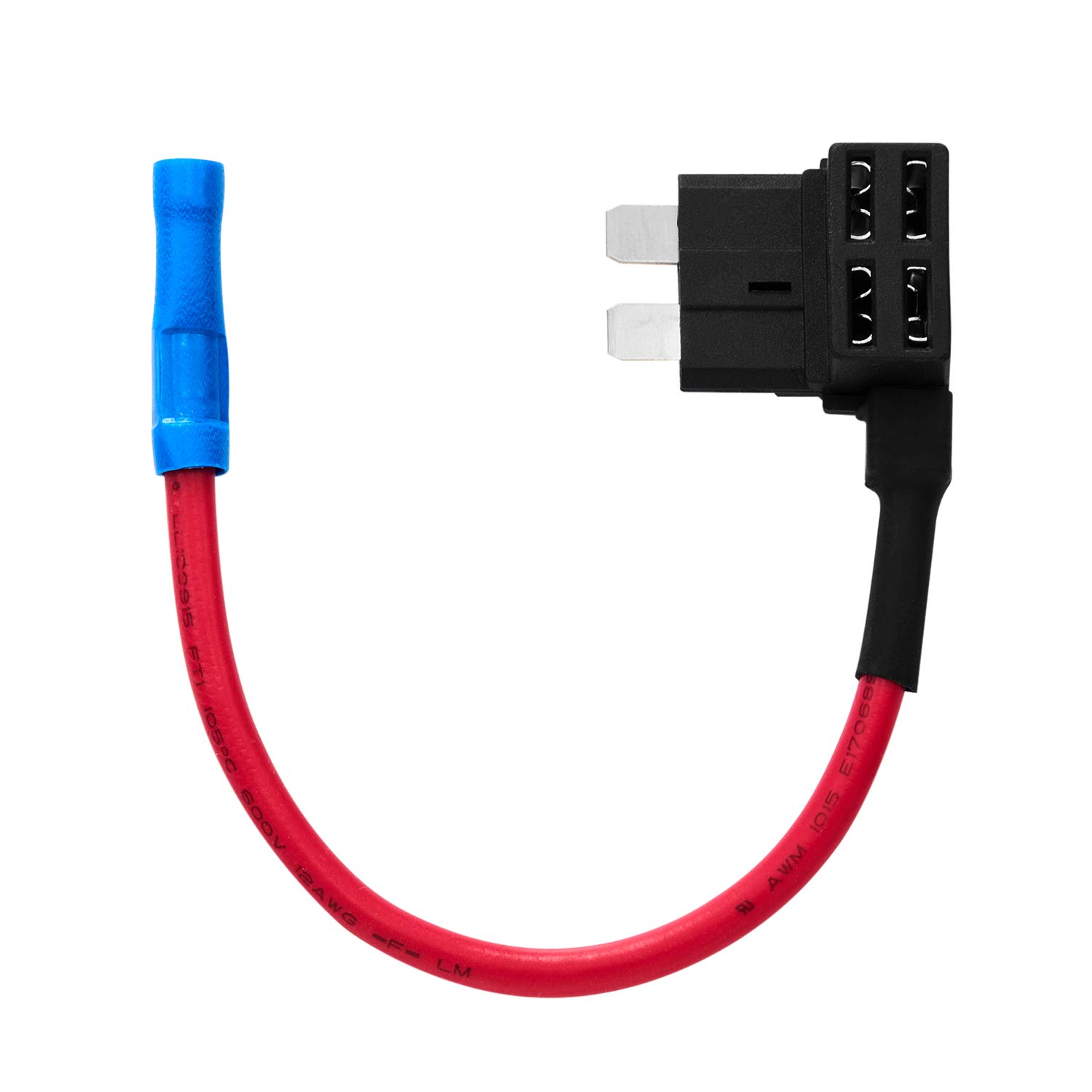 [UL Wire] Chanzon 5pcs 12awg Add-a-Circuit Fuse Tap Adapter ATC/ATO/Standard Fuse Holder for 35A Automotive Car Motorcycle