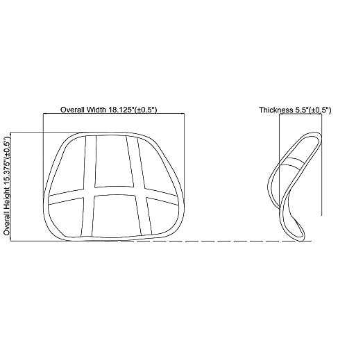 Lorell Ergo Mesh Lumbar Back Support