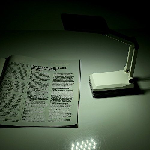 Yosoo Rechargeable Desk Lamp with USB Charger Portable Dimmable LED Table Lamp 16 LEDs Folding Light for Travel Reading Studing Home Office School