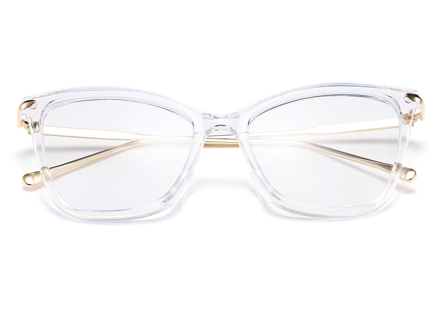 FEISEDY Oversized Cat Eye Glasses Frame Blue Light Blocking Eyewear for Women B2589