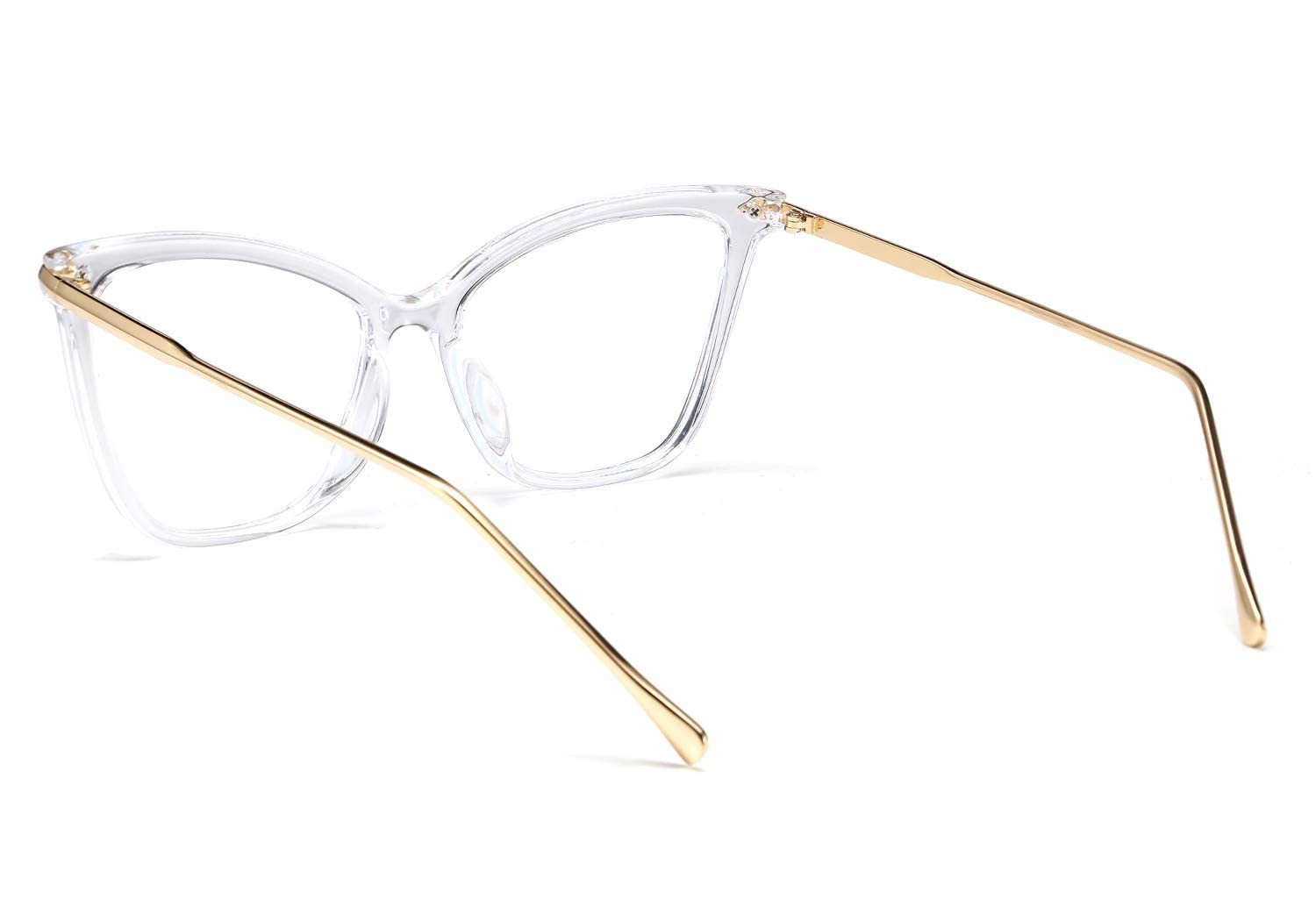 FEISEDY Oversized Cat Eye Glasses Frame Blue Light Blocking Eyewear for Women B2589