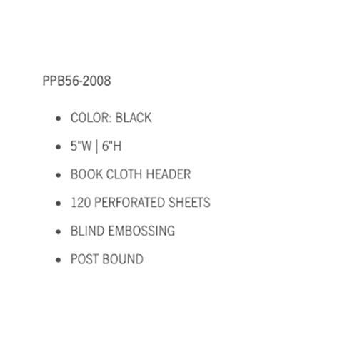 DesignWorks Ink Standard Issue Ledger No. 7 Black To Do List Notepad, 5" x 6" - Aesthetic Desk Accessories and Cute Office Supplies for School, Work From Home, Teachers, and Small Business