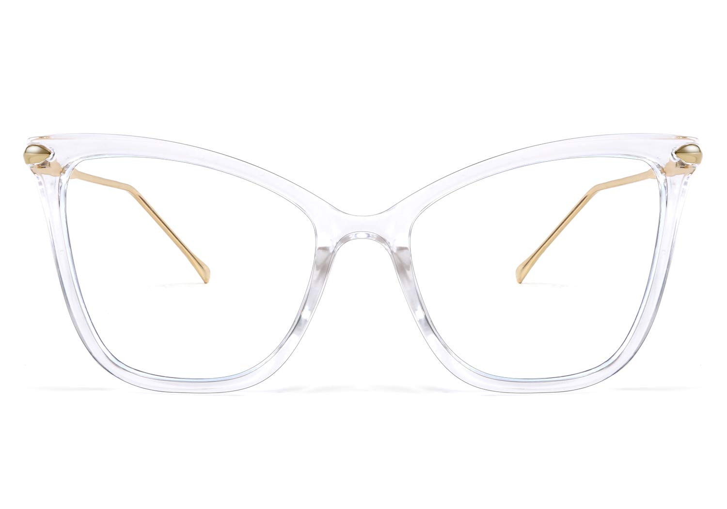 FEISEDY Oversized Cat Eye Glasses Frame Blue Light Blocking Eyewear for Women B2589