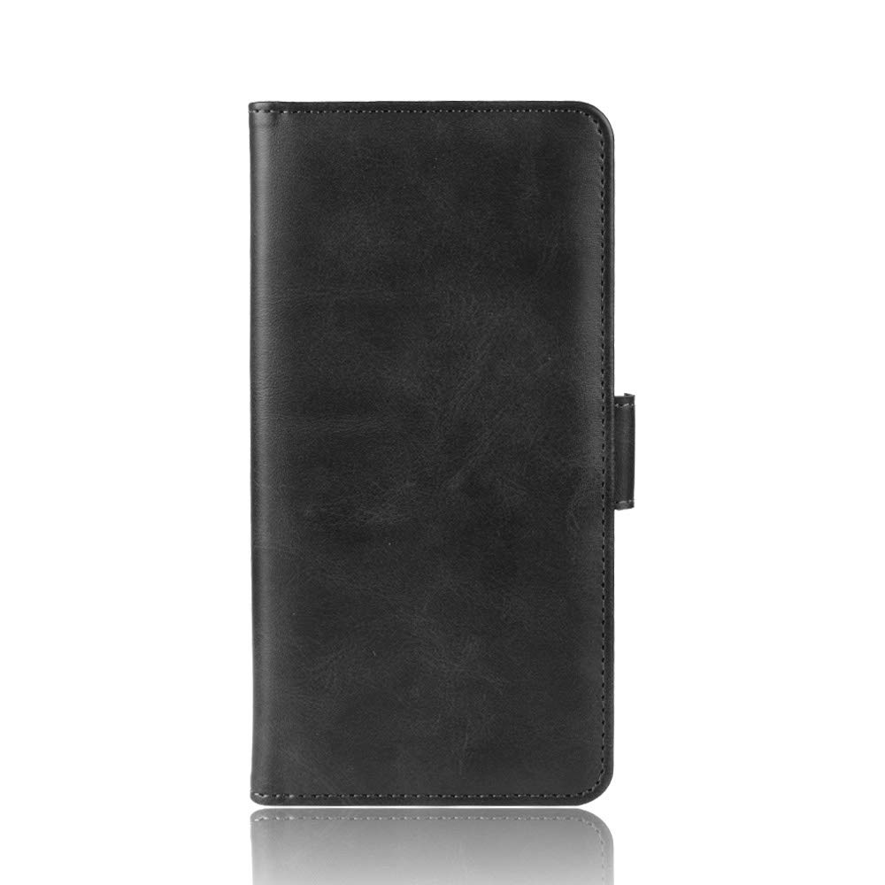 Oppo case for Oppo RENO2 Wallet Stand Leather Cell Phone Case with Wallet & Holder & Card Slots(Black) (Color : Black)