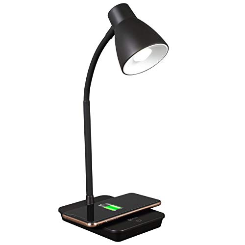 OttLite Wellness SeriesĀ® Infuse LED Desk Lamp with Wireless and USB Charging
