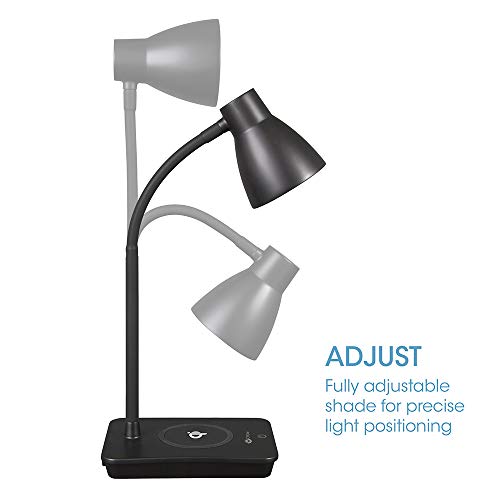 OttLite Wellness SeriesĀ® Infuse LED Desk Lamp with Wireless and USB Charging