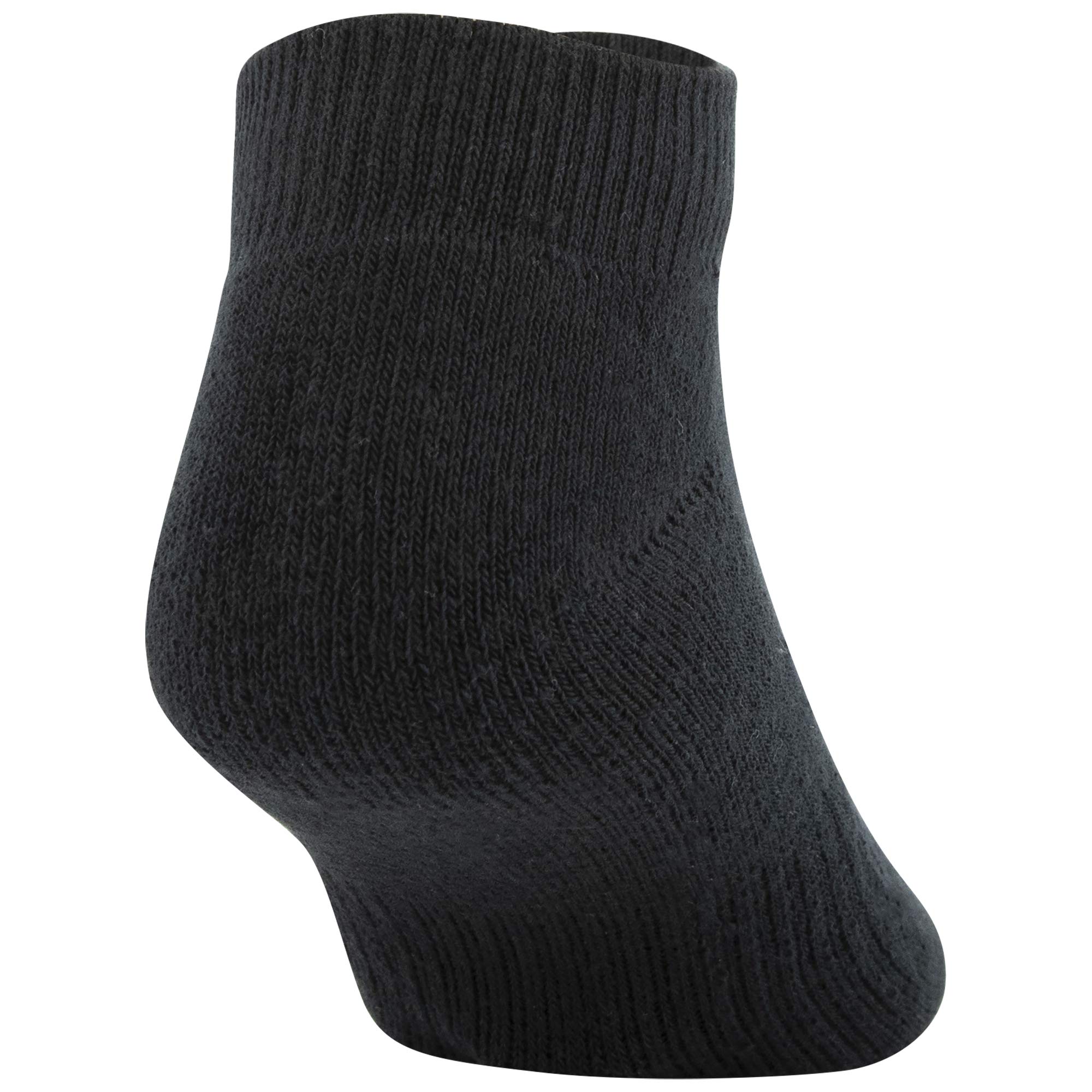 Gildan Men's Active Cotton Low Cut Socks, 10-Pairs, Black, Shoe Size: 6-12