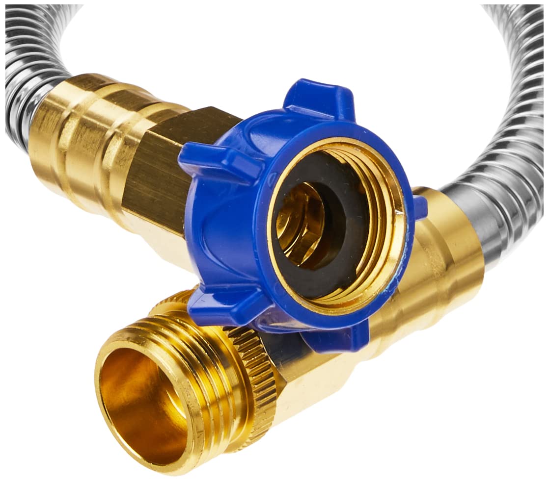 Tardigrade Metal Garden Hose 1 FT, Heavy Duty 304 Short Stainless Steel Water Hoses, Unmatched Durability, Flexible, Lightweight, Outdoor