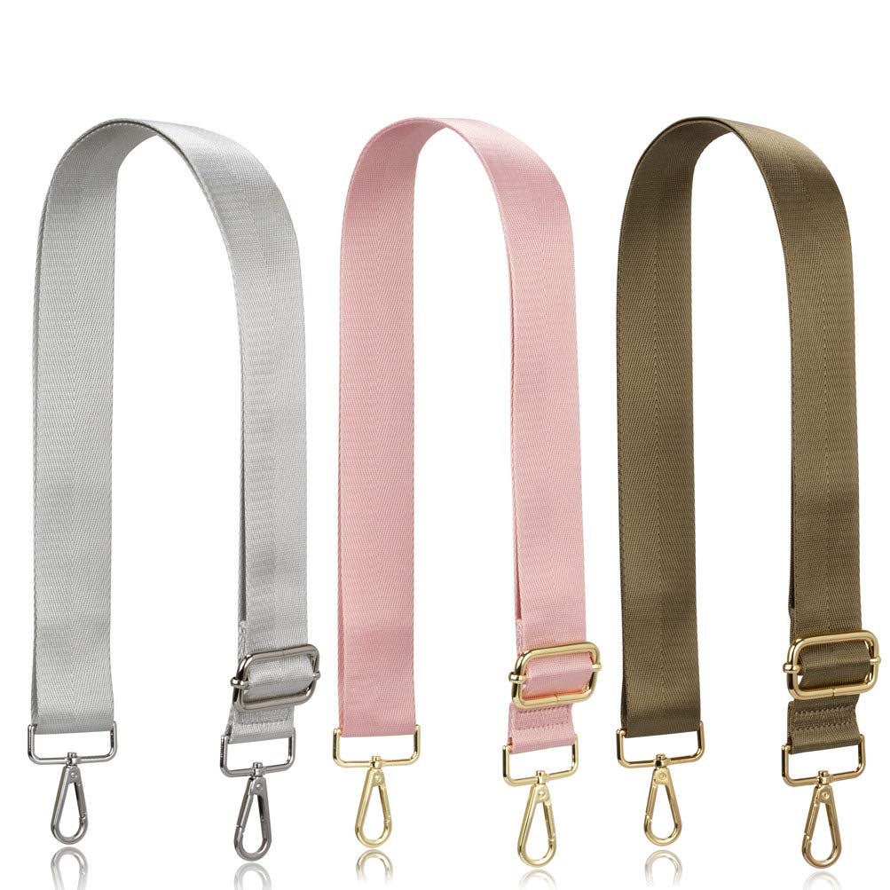 Allzedream Wide Purse Strap Replacement Crossbody Shoulder Bag Adjustable (Pink)