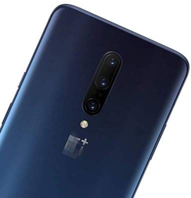 for Oneplus 7 Pro Back Cover Glass Replacement Housing Panel Tape Assembly Parts for Oneplus 7 Pro 6.67 inch All Version + Adapter Eject Pin Tools (Nebula Blue/Camera Frame)