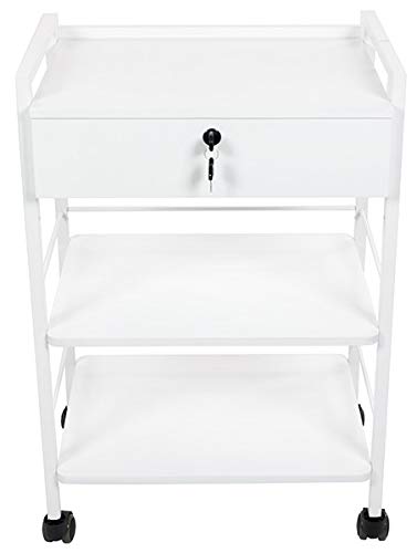 Pro Medical Dental Mobile Utility Cabinet & Cart with Steel Frame and One Drawer