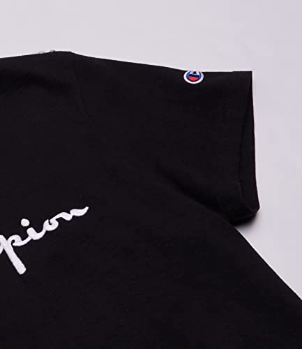 Champion Boys Classic T-Shirt, Heritage Black, Medium US