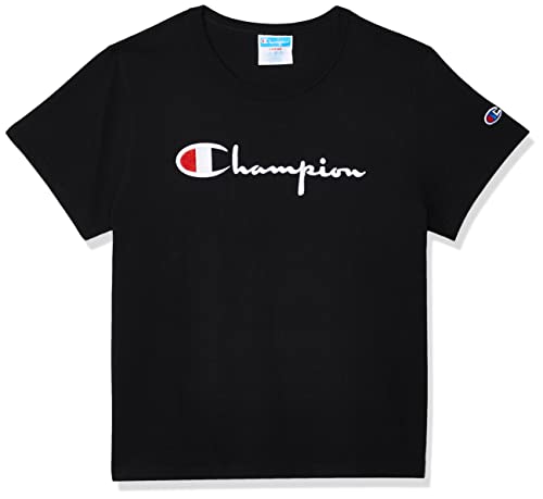 Champion Boys Classic T-Shirt, Heritage Black, Medium US