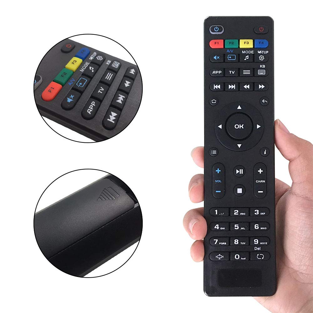 Replacement IPTV Remote Control MAG255 for MAG Box Remote Control IPTV Set-Top Box OTT TV Box MAG250 MAG254 MAG255 MAG256 MAG257 MAG260 MAG275 MAG322 MAG349 -The Instructions are on The Back