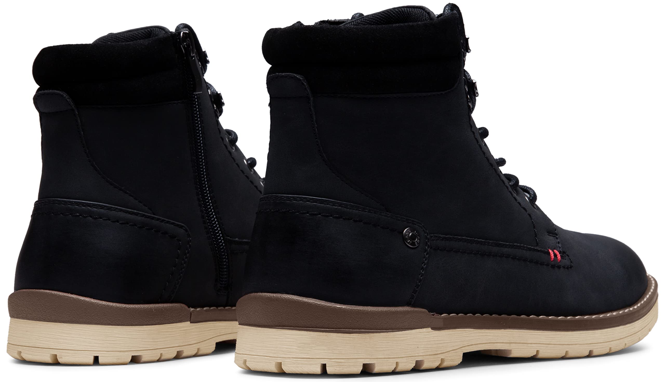 Vostey Men's Chukka Boots Motorcycle Casual Hiking Boot for Men(BMY671B Black 10.5)