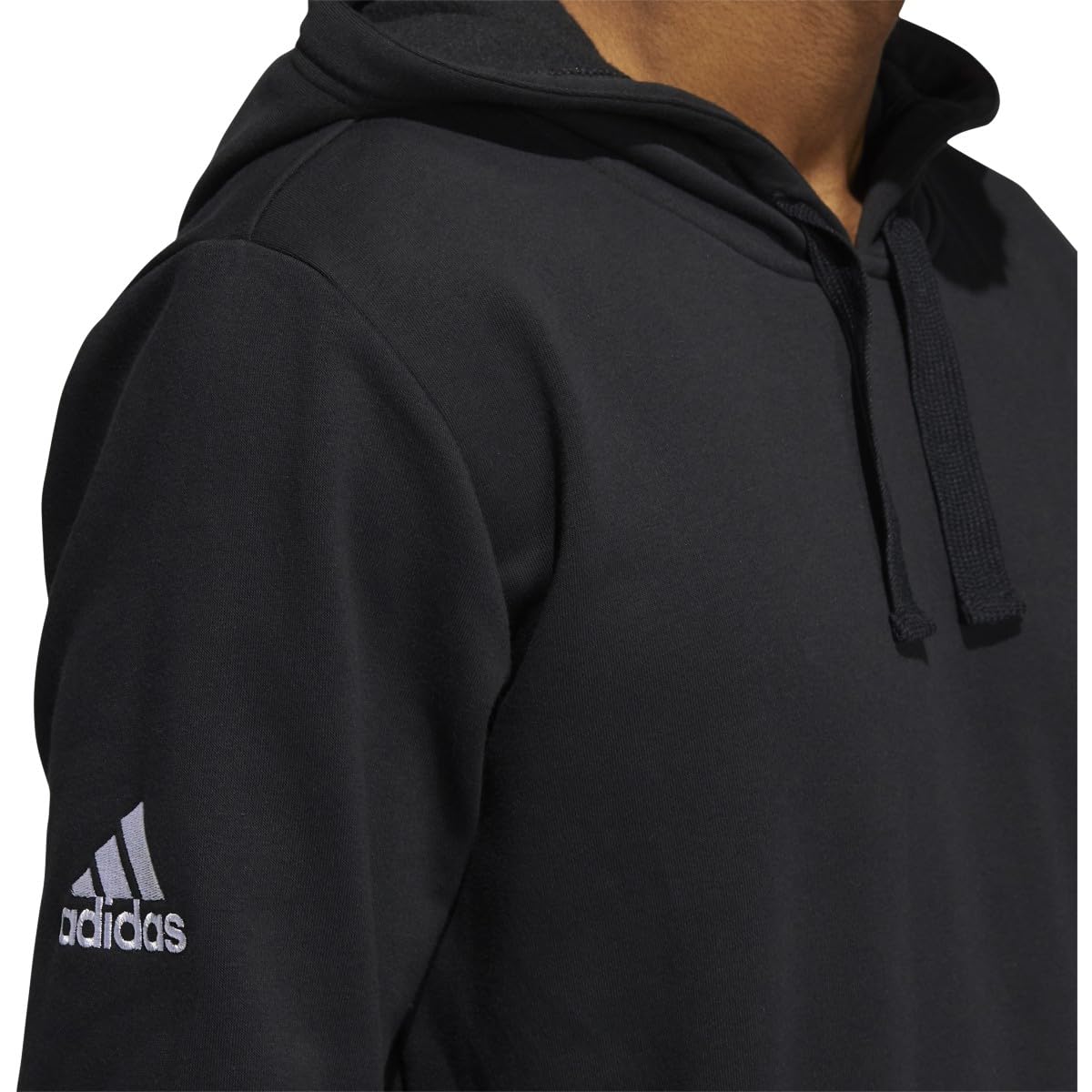 adidas Golf Men's Soft Cotton Blank Hoodie, Black, Medium
