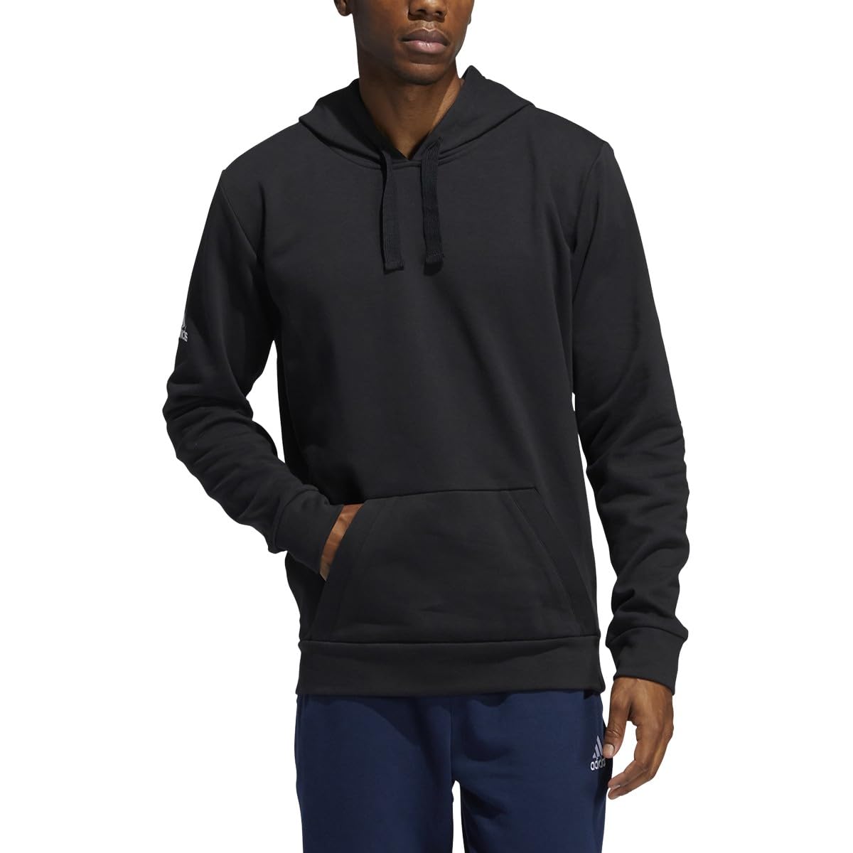 adidas Golf Men's Soft Cotton Blank Hoodie, Black, Medium