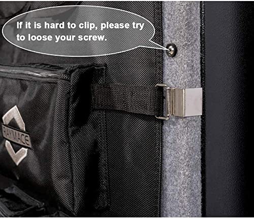RAYMACE Gun Safe Door Panel Organizer 10.6W*43.5H,Adjustable Width to 13 Inch, Pistols and Documents Storage Solution