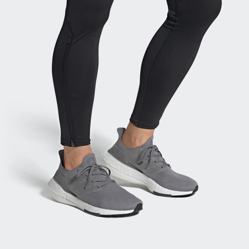 adidas Men's Ultraboost-21 Running Shoe, Grey/Grey/Grey, 11