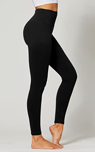 Conceited Leggings for Women - Tummy Control - 5" Waistband - Regular and Plus Size - Black - XX-Large - 3X-Large
