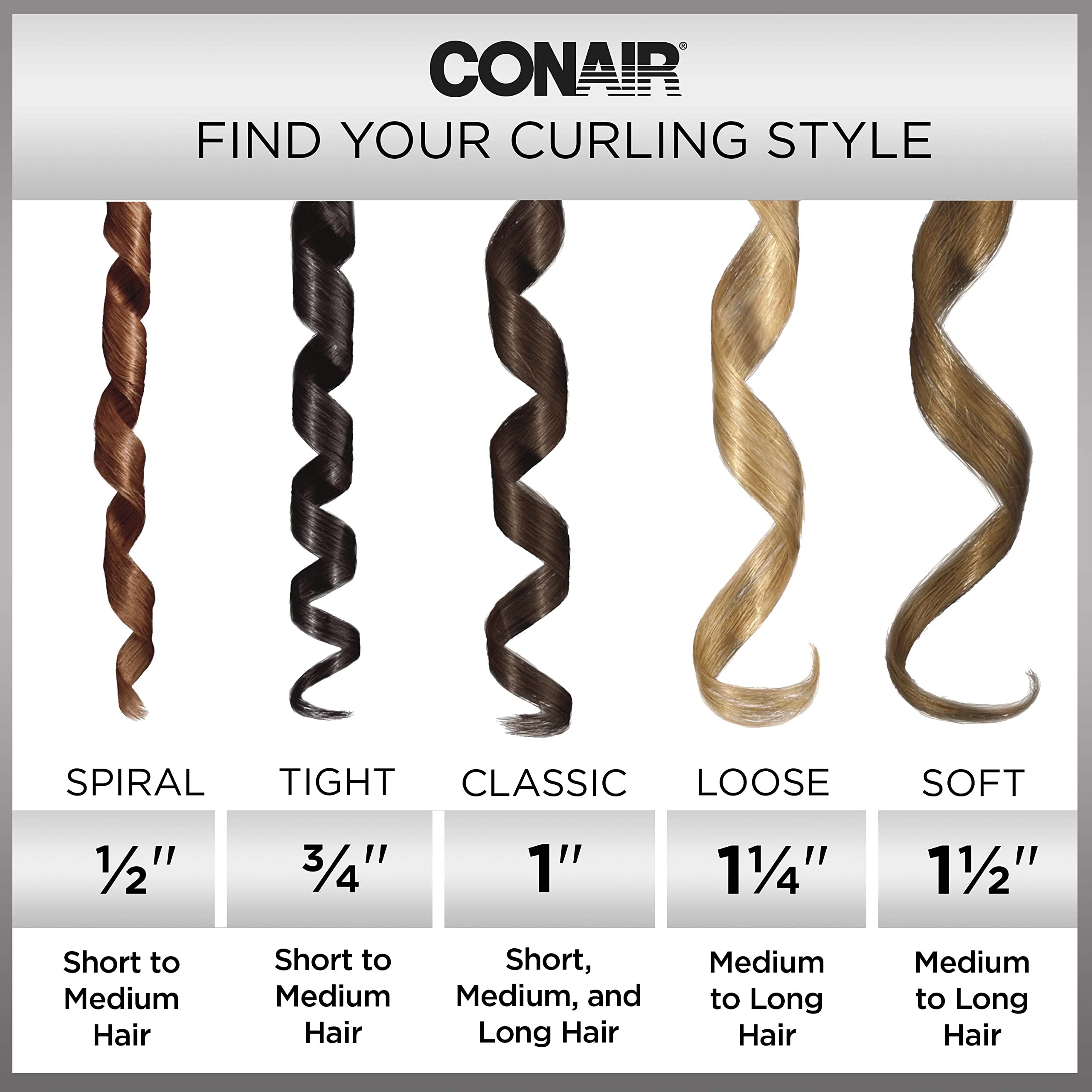 INFINITIPRO BY CONAIR Frizz Free 1 1/4-inch Titanium Ceramic Curling Iron, 1 ¼ inch barrel produces loose curls – for use on medium and long hair, Rose Gold