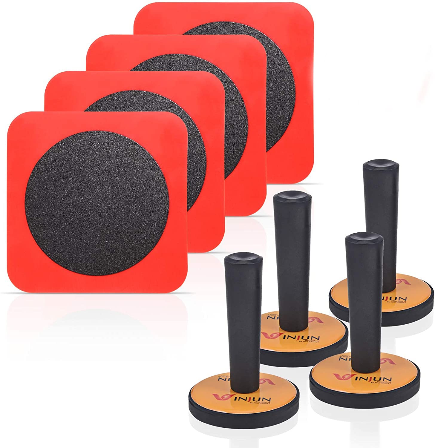 Gomake Vinyl Wrap Magnets Window Tint Magnet Holder 4 PCS Car Vinyl Wrap Magnet Holder with 4 PCS Adsorptive Patch for Car Wrapping Vinyl Wraps Tool Set, Wallpaper Film Fix Aid Tool