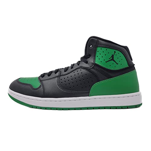 Nike Men's Jordan Access Shoes, White/Black-aurora Green, 12