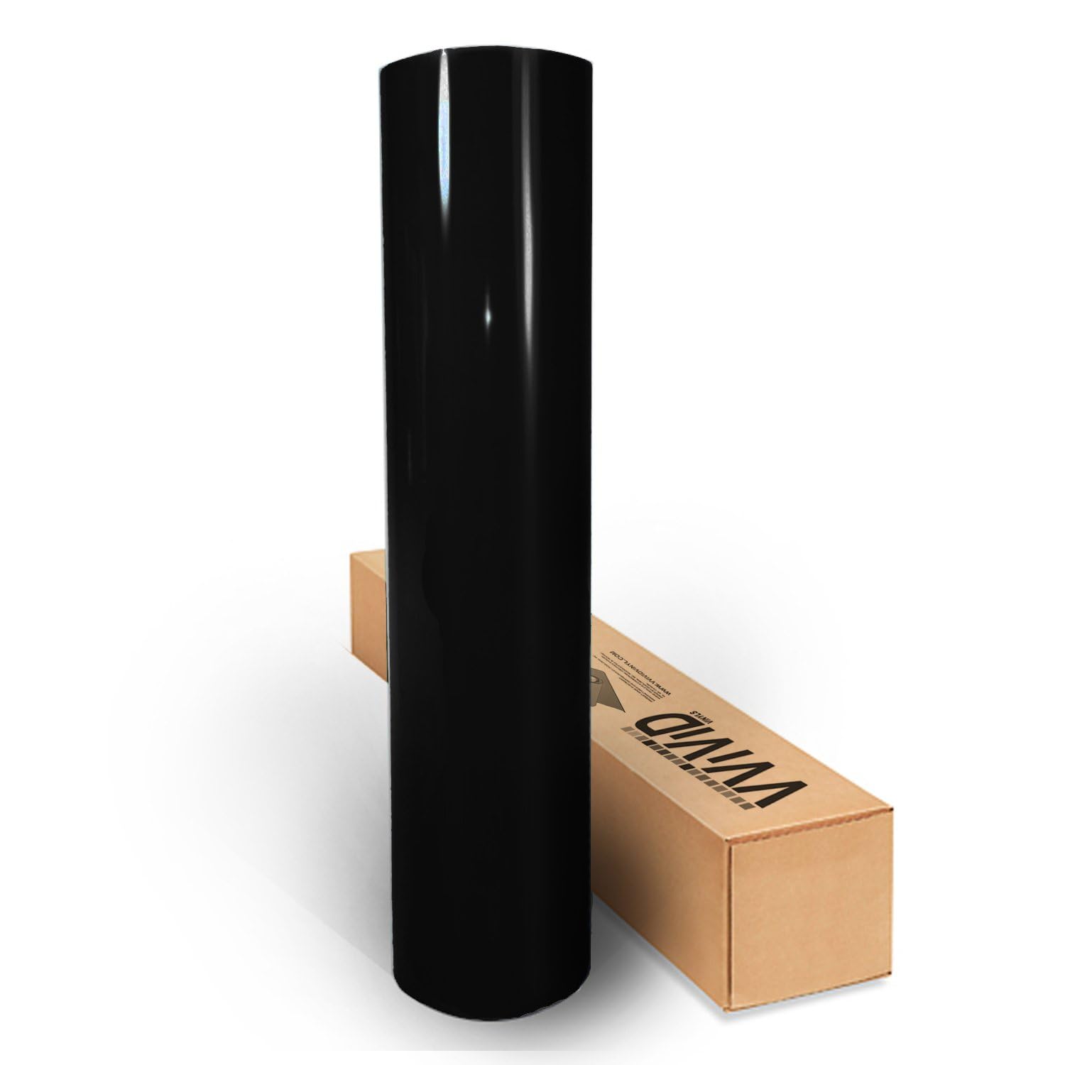 VViViD Gloss Black Vinyl Wrap Adhesive Film Air Release Decal Sheet (1ft x 5ft)