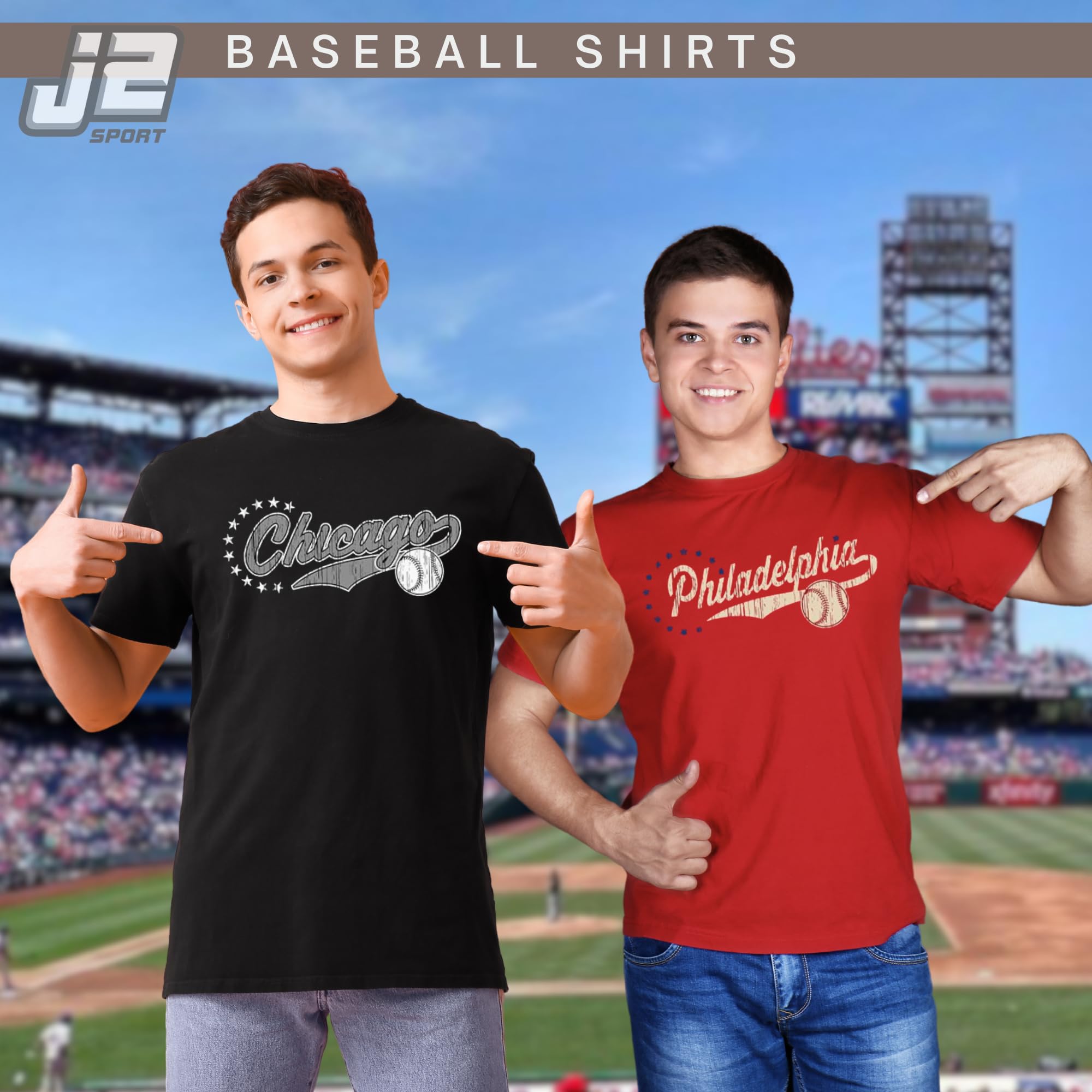 J2 Sport Atlanta Baseball T-Shirt β Men & Women Short Sleeve T Shirt Tee Tshirt