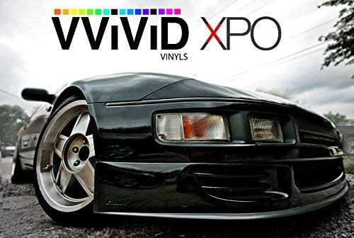 VViViD Gloss Black Vinyl Wrap Adhesive Film Air Release Decal Sheet (1ft x 5ft)