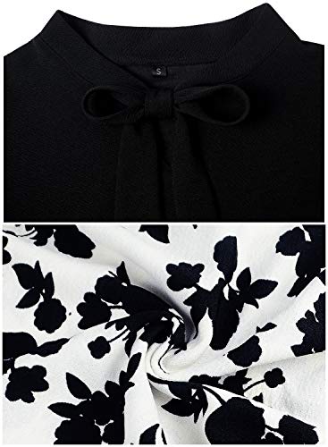 RANPHEE Wedding Guest Dresses for Women 2024 Retro Classy Elegant Stretchy Knee Length A Line Semi Formal Cocktail Dresses L