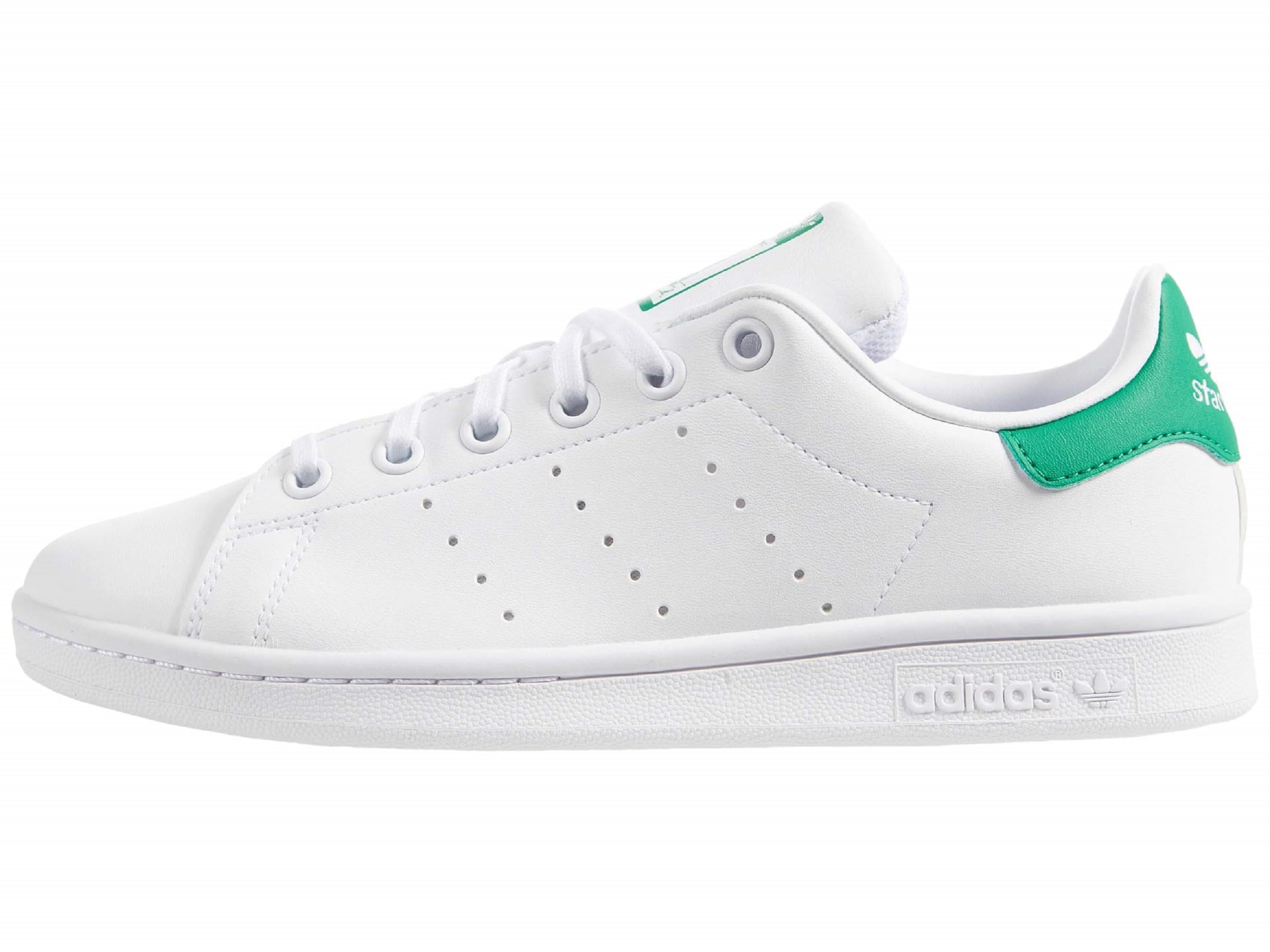 adidas Stan Smith (End Plastic Waste) Sneaker, White/White/Core Green, 6.5 US Unisex Big Kid