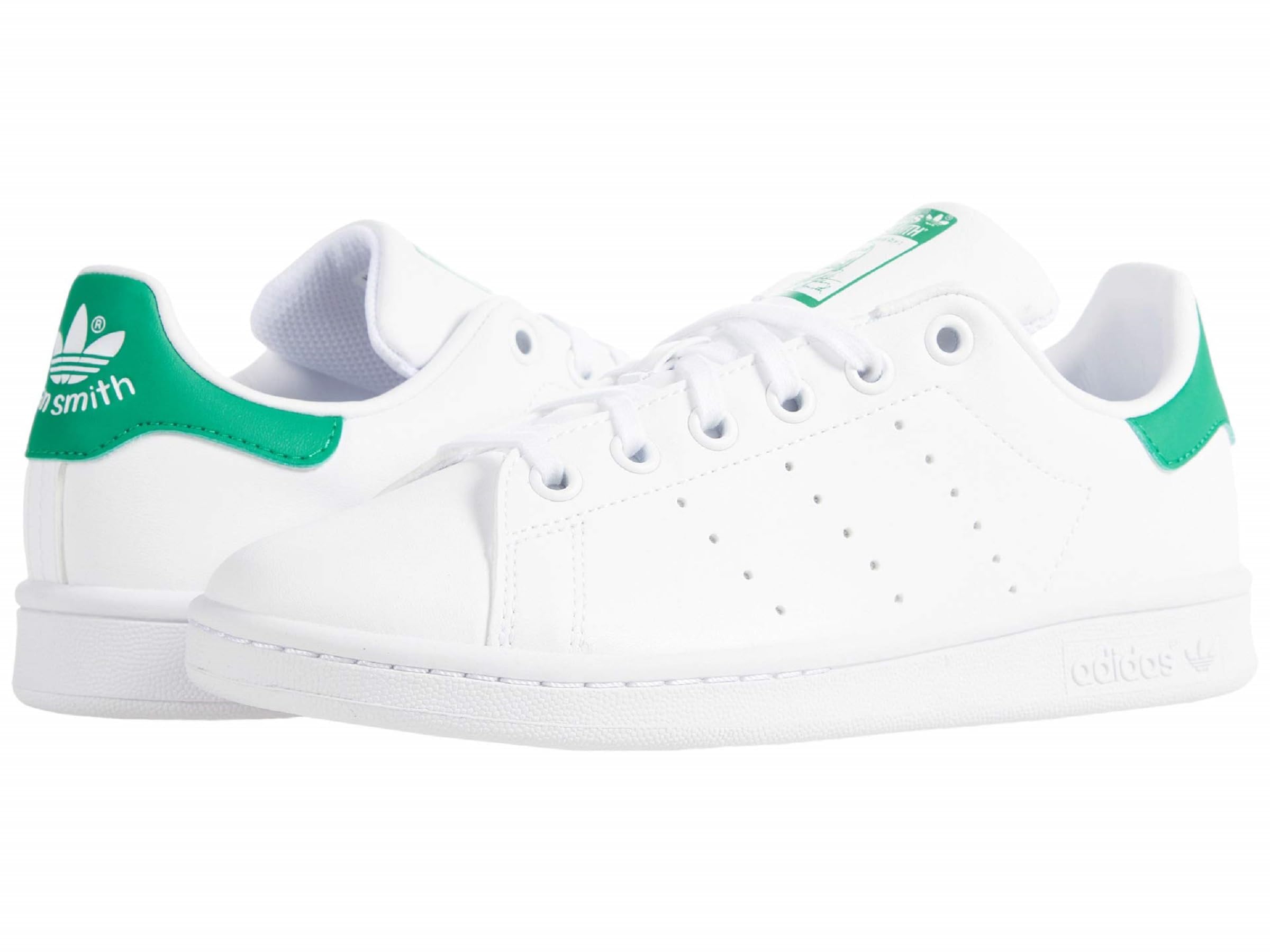adidas Stan Smith (End Plastic Waste) Sneaker, White/White/Core Green, 6.5 US Unisex Big Kid