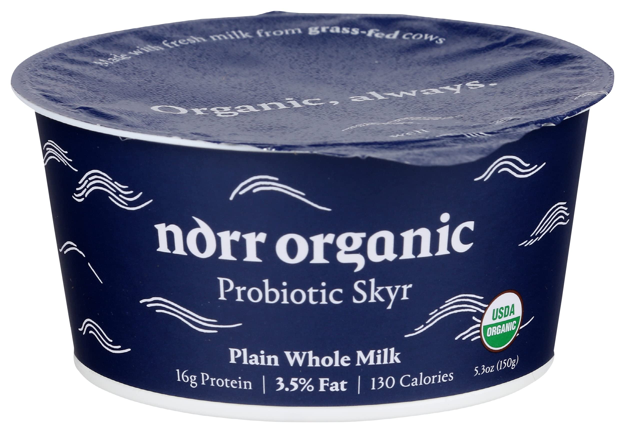 Norr Organic Organic Plain Whole Milk Skyr, 5.3 OZ