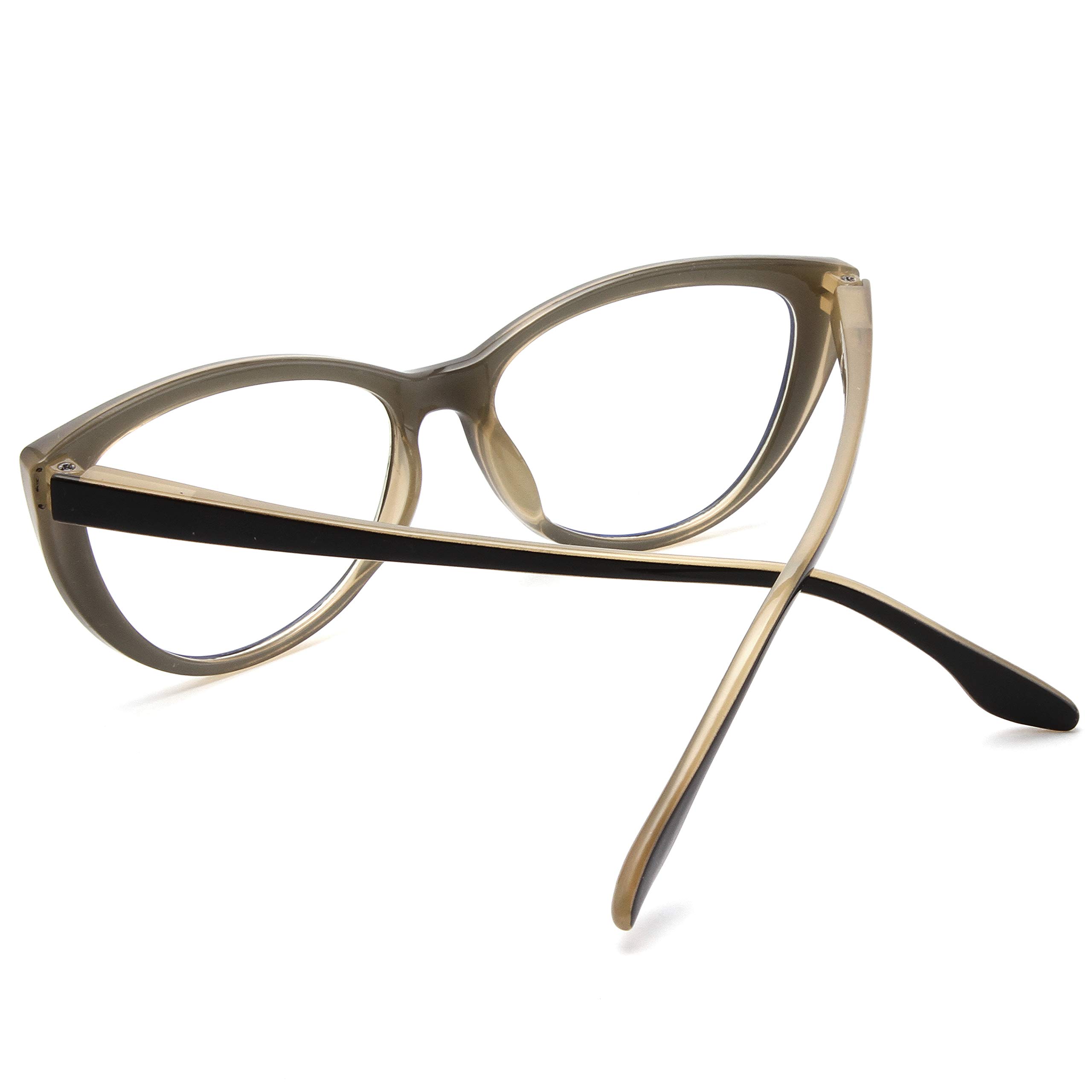 CRGATV 3 Pack Reading Glasses Blue Light Blocking Stylish Cat Eye Computer Readers Anti Eyestrain & Glare for Women