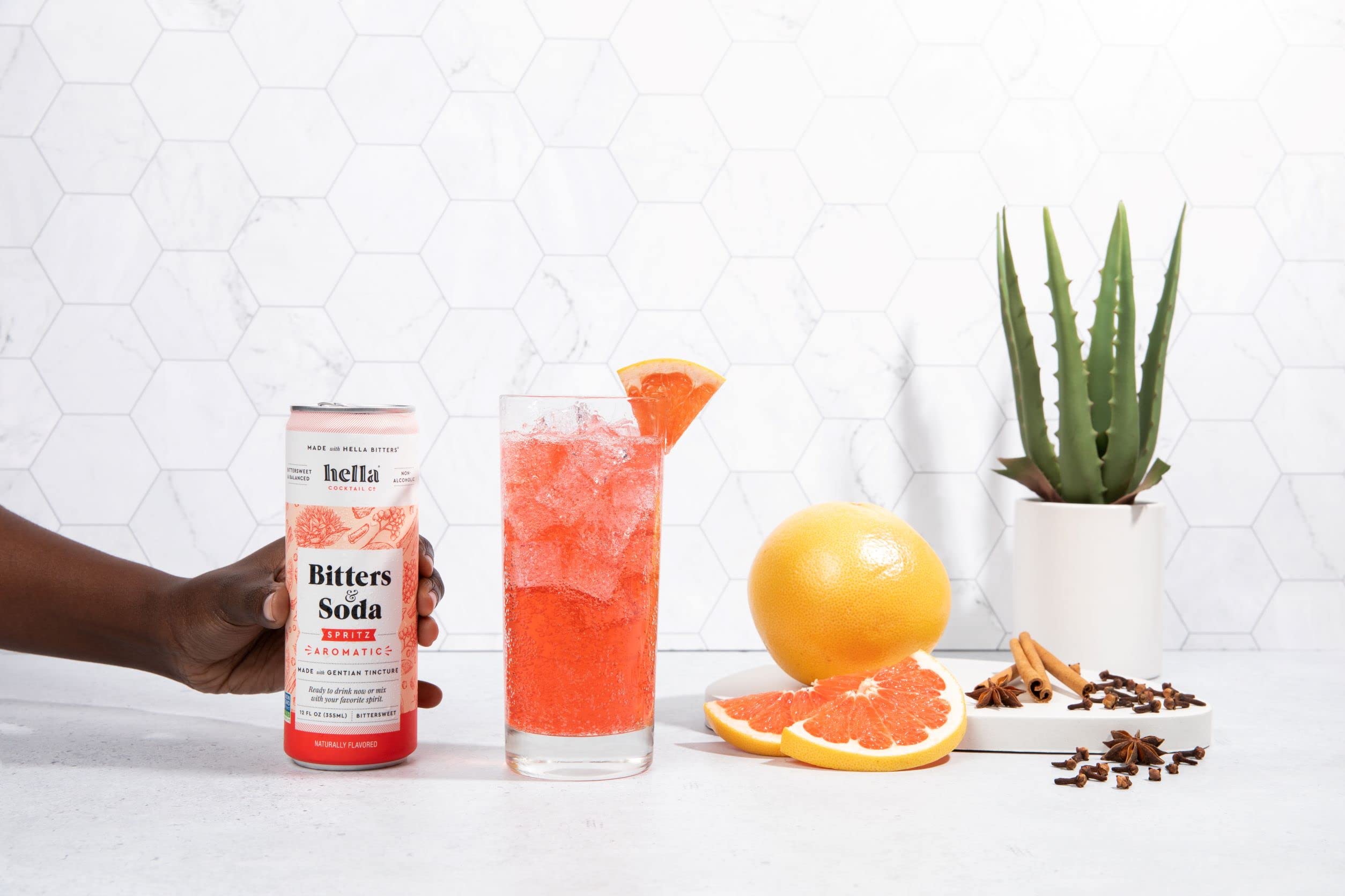 HELLA COCKTAIL CO. Spritz Bitters & Soda, 12 FZ