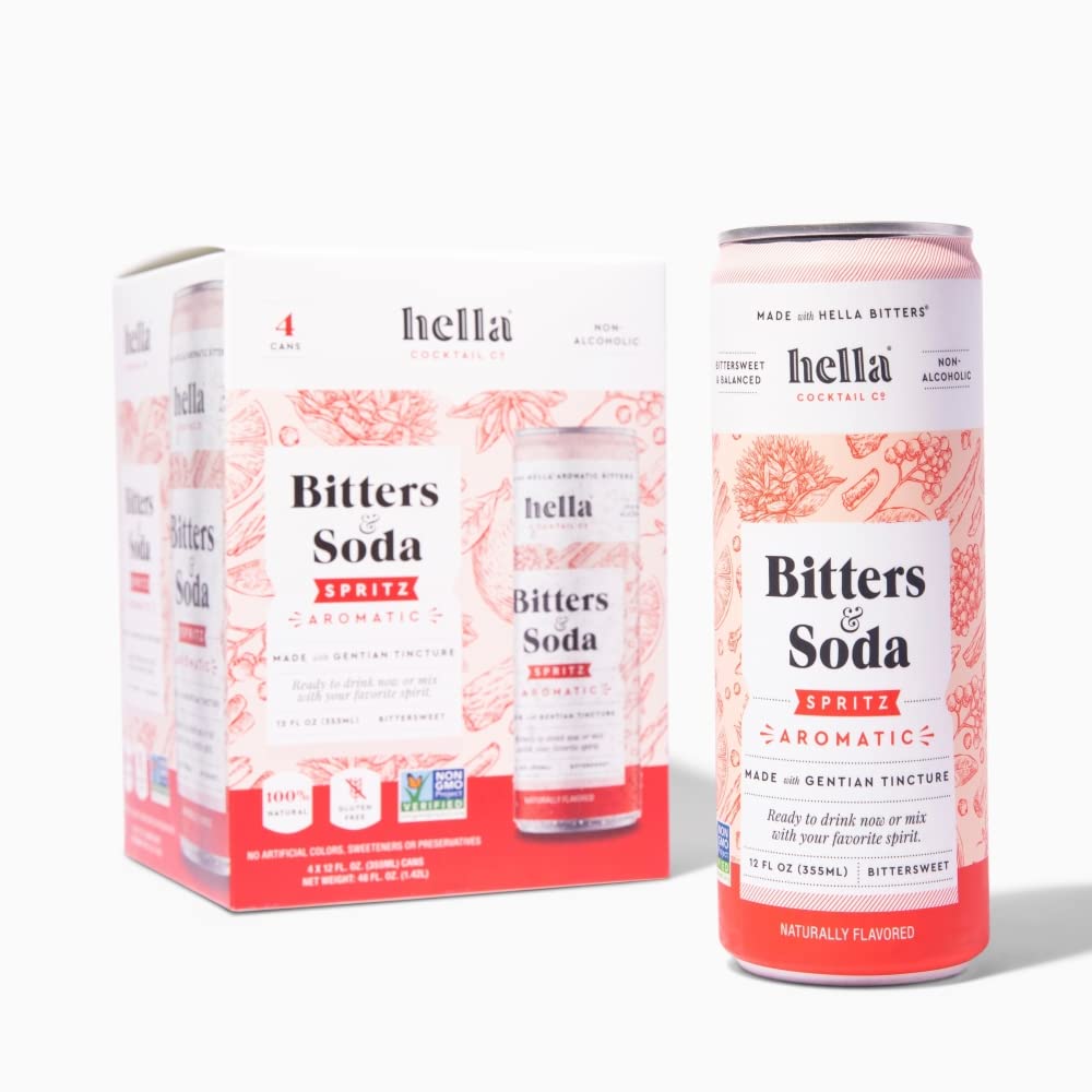 HELLA COCKTAIL CO. Spritz Bitters & Soda, 12 FZ