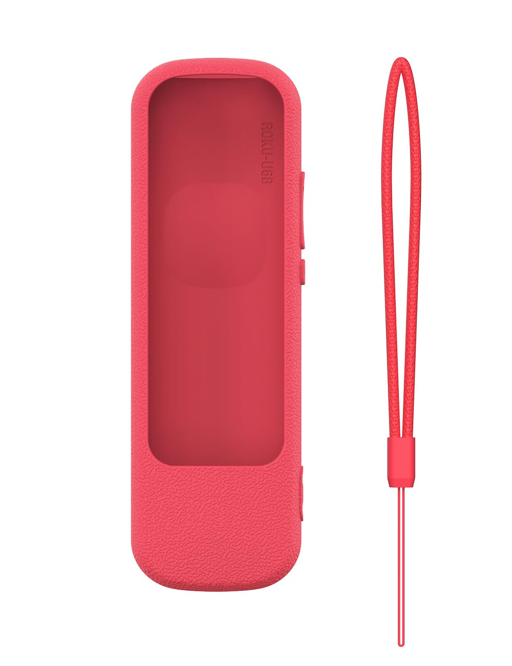 Roku Voice Remote Cover for Roku Voice Remote Pro 2nd Ed(2024), Roku TCL RC580,Stick 4k+,RCA1R 2022,RCAL7R Remote Shockproof Silicone Protective Case for Streaming Stick 4K with Remote Loop(Red)